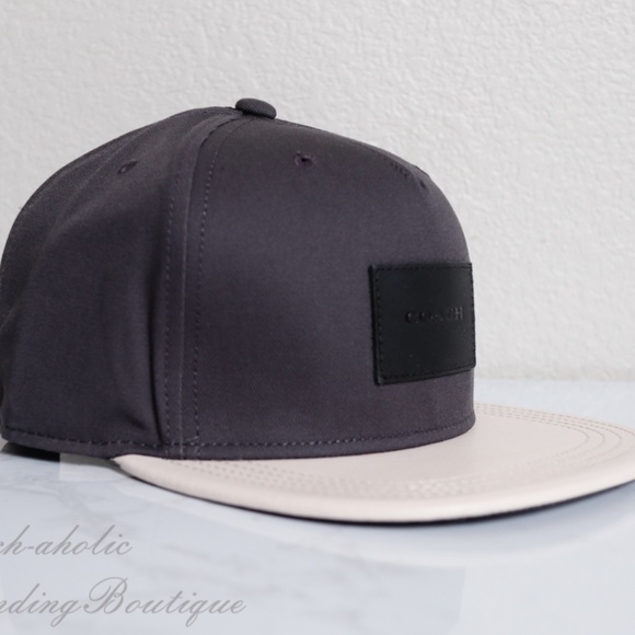 Coach | Accessories | Nwt Coach Flat Brim Colorblock Hat Baseball Cap ...